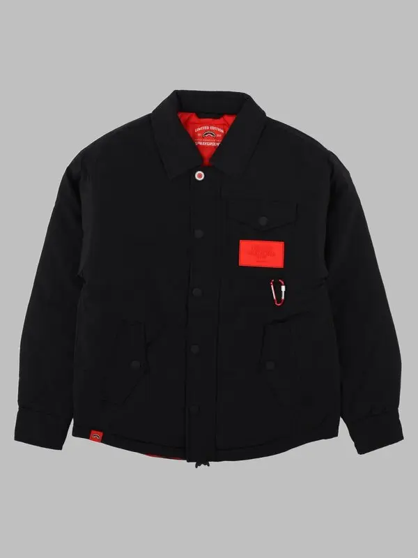 SPRAYGROUND Gorpecore Padded Nylon Shirt Blk
