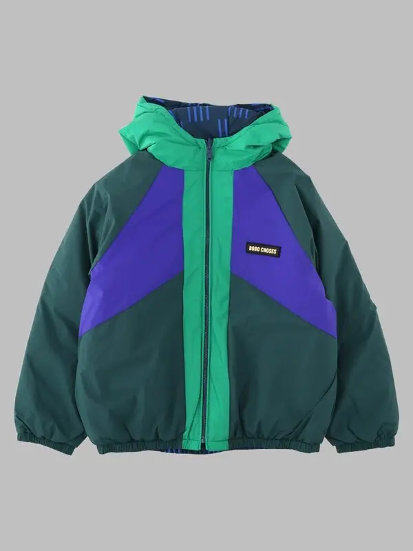 BOBO CHOSES Almost Moiré All Over Reversible Anorak - Blue