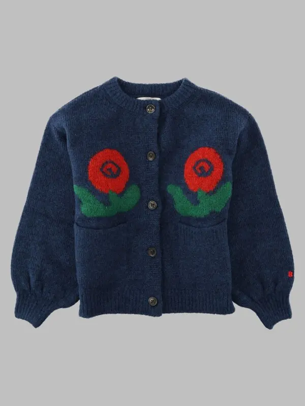 BOBO CHOSES Stamp Bloom Cardigan