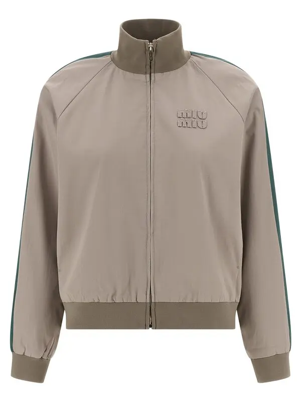 Miu Miu Bomber Twill Old - Gray