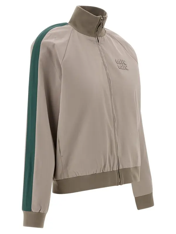 Miu Miu Bomber Twill Old - Gray