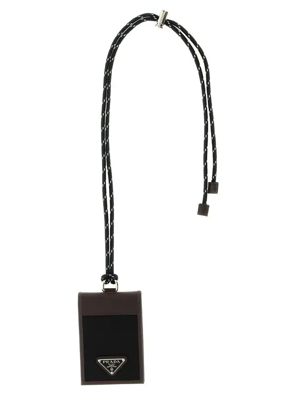 Prada Lace Card Holder - Black