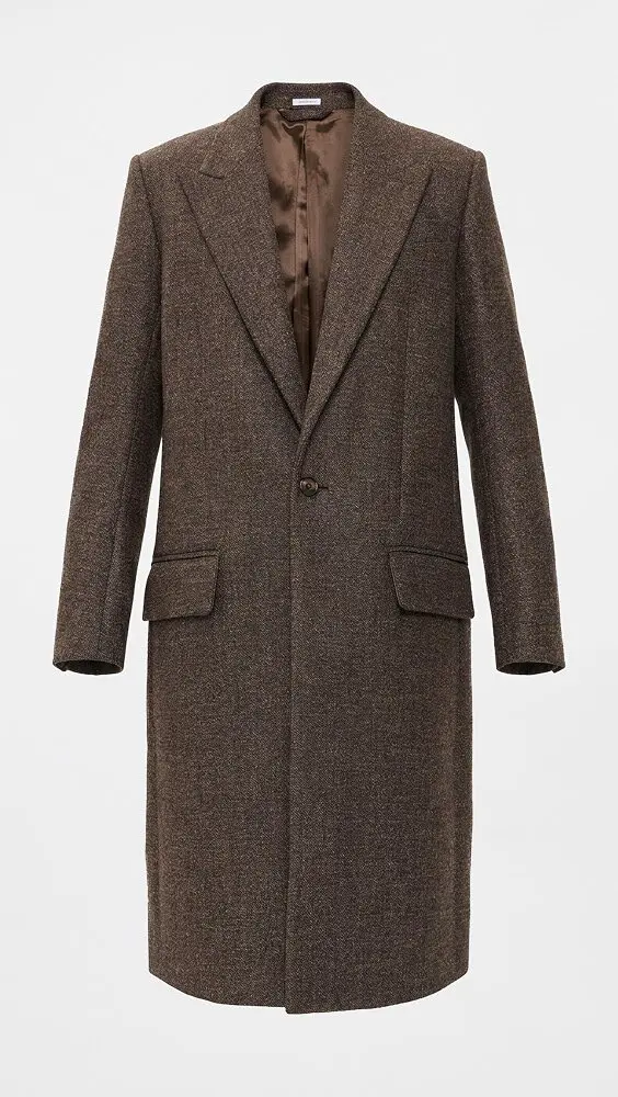 Acne Studios Ojammy Blurry Check Wool Coat