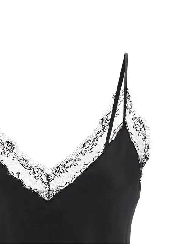 ERMANO SCERVINO Ermanno Scervino Silk Lingerie Top With Lace