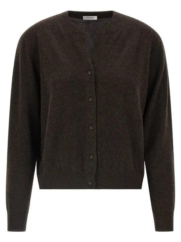 YVES SALOMON Cashmere Cardigan - Brown