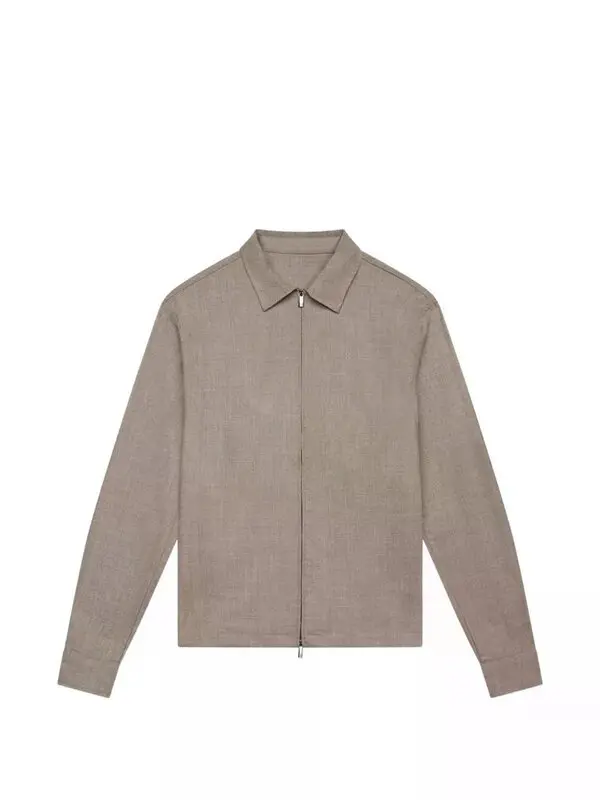 VALENZA Zip-up Long-sleeve Overshirt