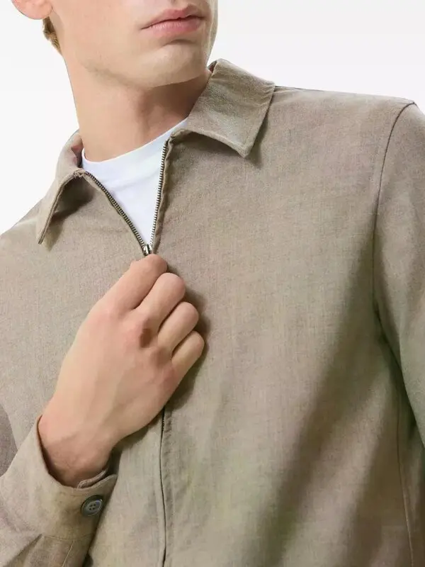 VALENZA Zip-up Long-sleeve Overshirt