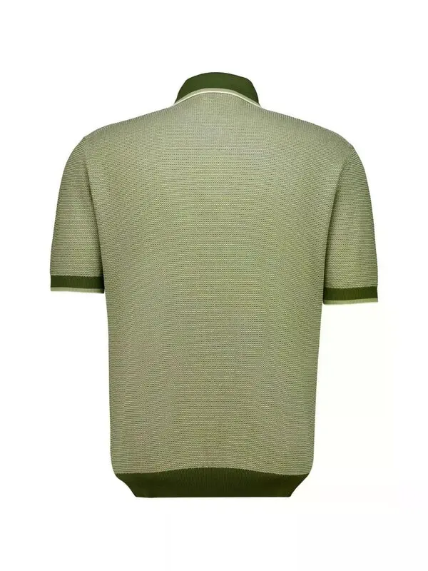 PIACENZA CASHMERE 1733 Textured-knit Polo Shirt