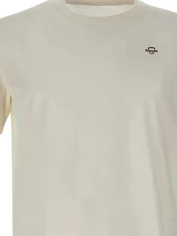 BLAUER. Logo-print T-shirt - Neutrals