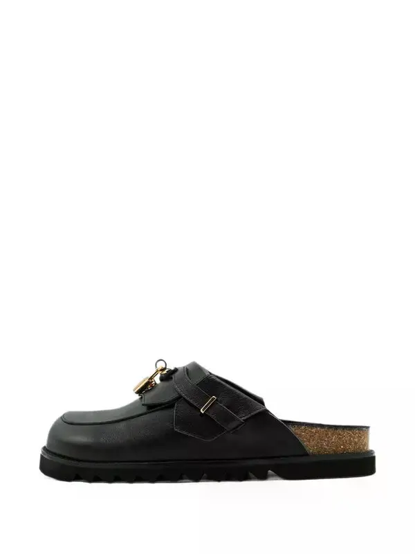 STADIUM GOODS Bag Padlock-detail Slippers - Black