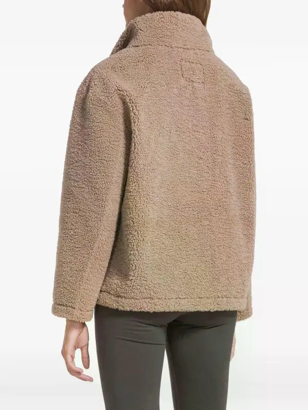 DEHA Fleece-texture Button-up Jacket
