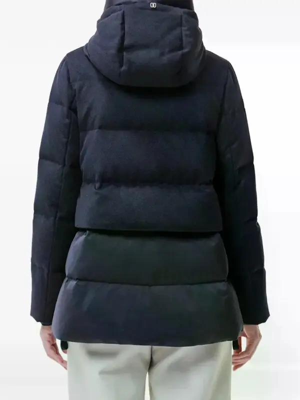 DUNO Quilted Hooded Jacket - Blue