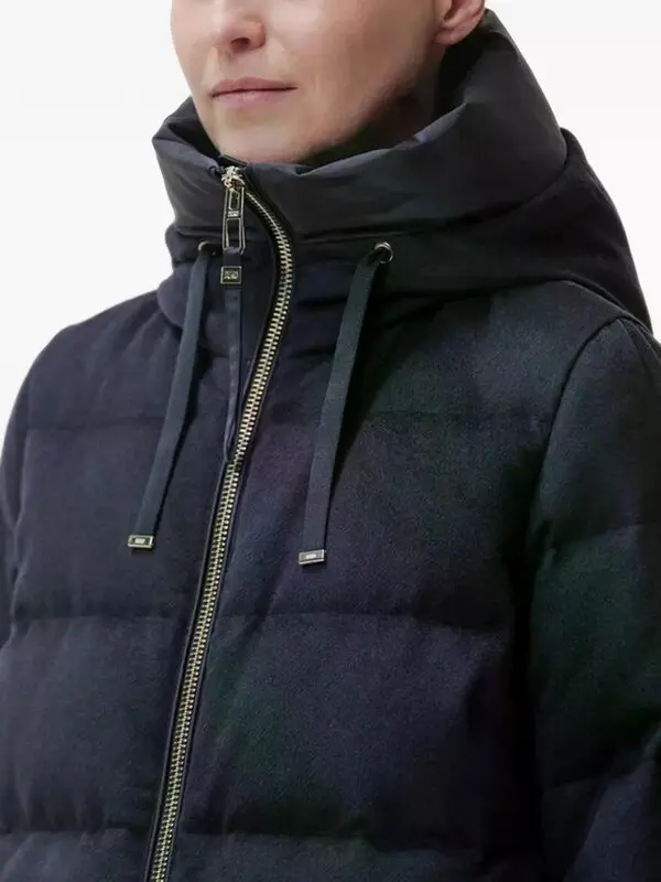 DUNO Quilted Hooded Jacket - Blue