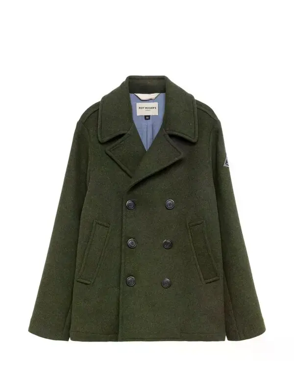 ROY ROGER'S Melton Double-breasted Pea Coat