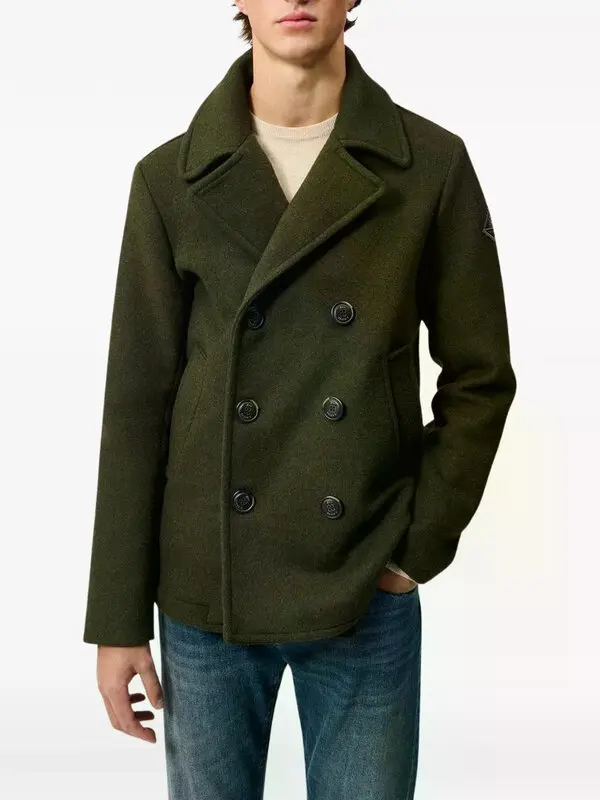 ROY ROGER'S Melton Double-breasted Pea Coat