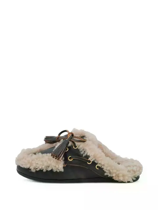 TORAL SHOES Tl Killian Tassel-detail Flat Mules