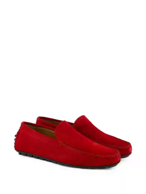 ATELIER VERDI Suede Driver Loafers