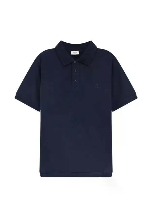 Saint Laurent Cassandre Piqué Polo Shirt