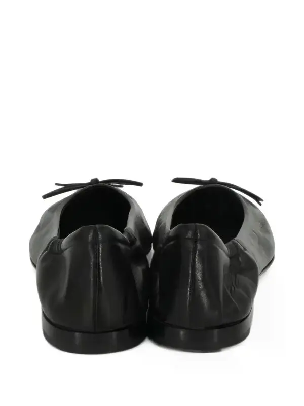 POMME D´OR Giorgia 0450 Bow-detail Leather Ballet Flats