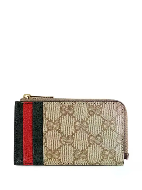 Gucci Gg Supreme Web-stripe Wallet