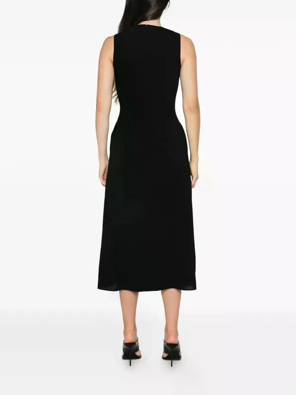 Moschino Cut-out Embroidered Midi Dress