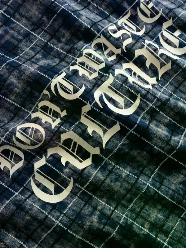DON'T WASTE CULTURE Levi Check-print Shirt