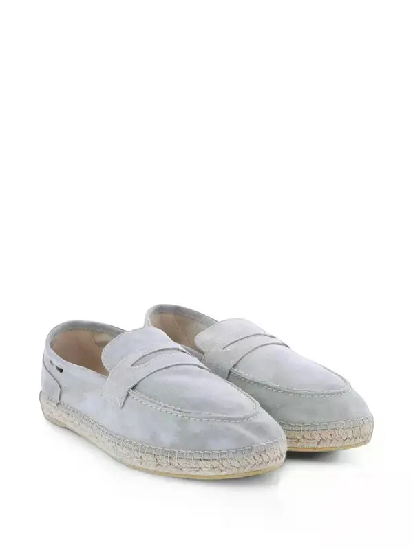 PARIS PUNK Suede Espadrille Loafers