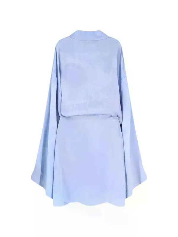 Balenciaga Wrap Silk Mini Dress