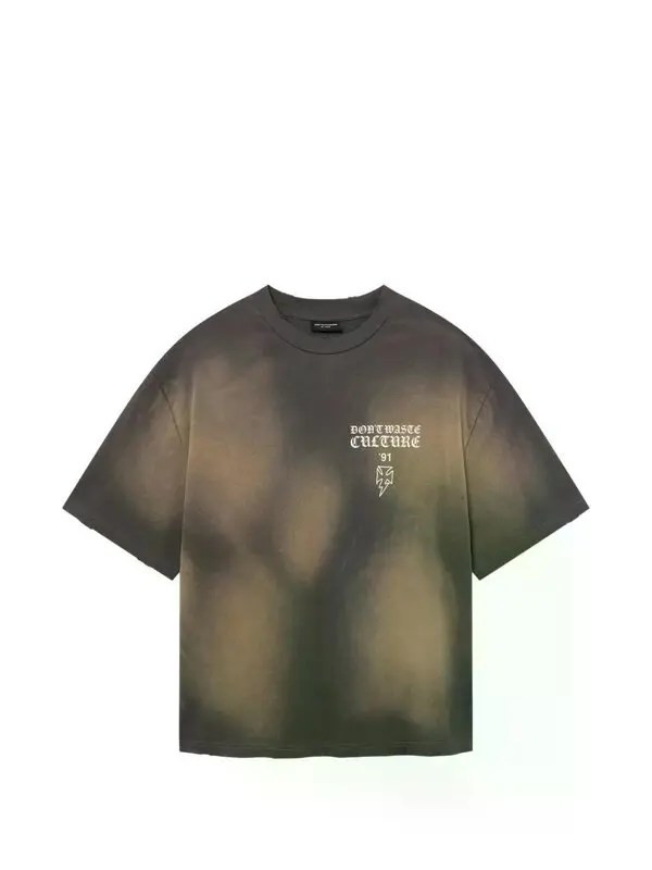 DON'T WASTE CULTURE Thunder Logo-print T-shirt