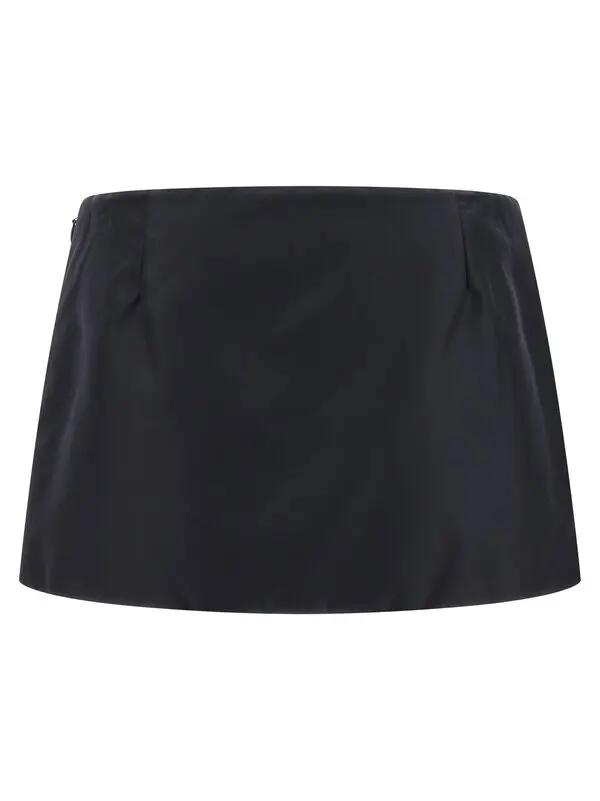 Miu Miu Nylon And Fleece Skirt