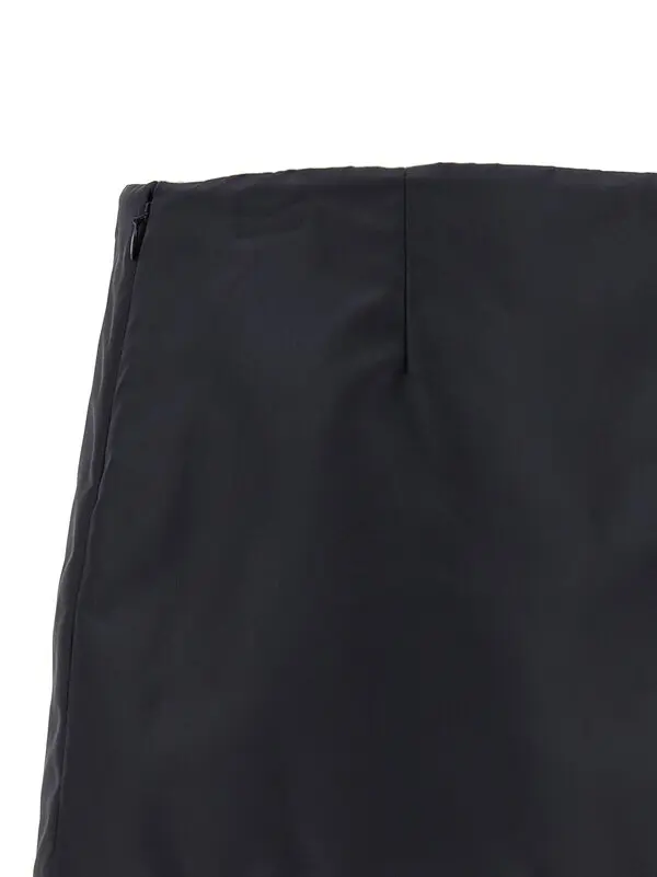 Miu Miu Nylon And Fleece Skirt