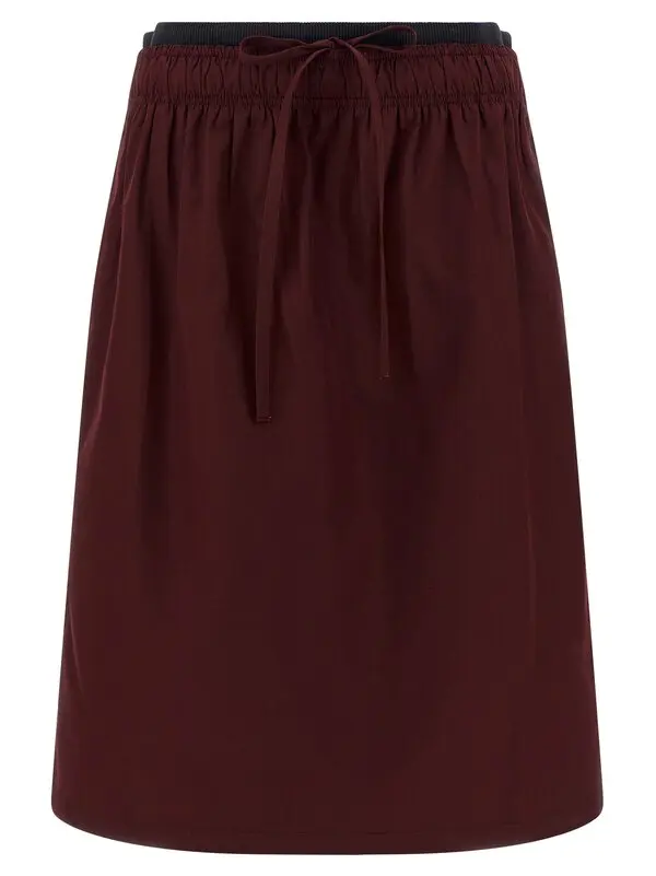 Prada Double Layer Elastic Skirt - Multicolor