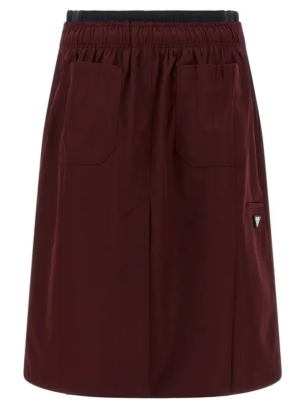 Prada Double Layer Elastic Skirt