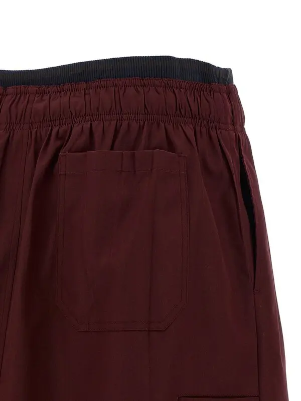 Prada Double Layer Elastic Skirt