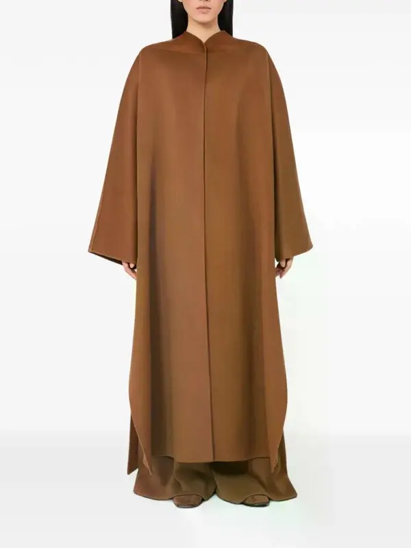 Max Mara Suede-panelled Cashmere Coat