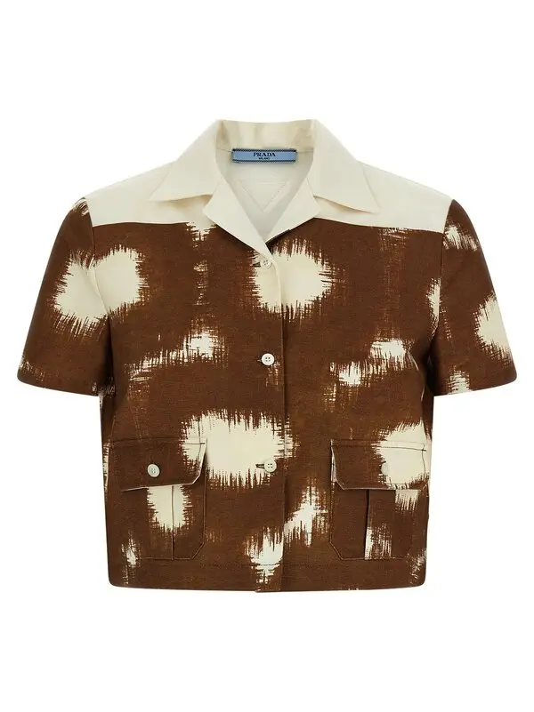 Prada Canvas Shirt - Brown