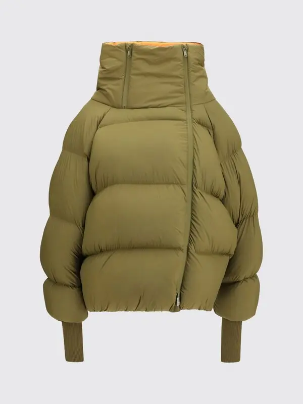 GANNI Future Quilted Nylon Puffer Jacket With Funnel Neck And Side Zip