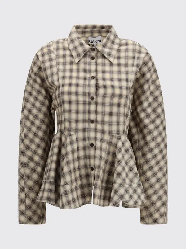GANNI Shirt - Grey