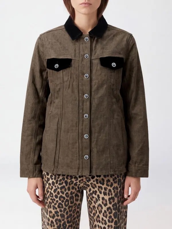GANNI Shirt - Coffee