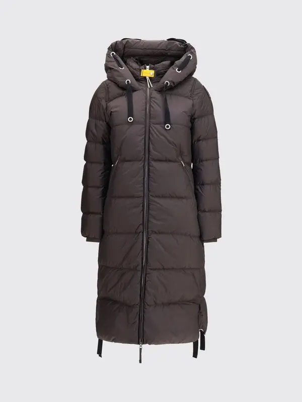 PARAJUMPERS Long Quilted Nylon Down Jacket With Hood And Zip Closure