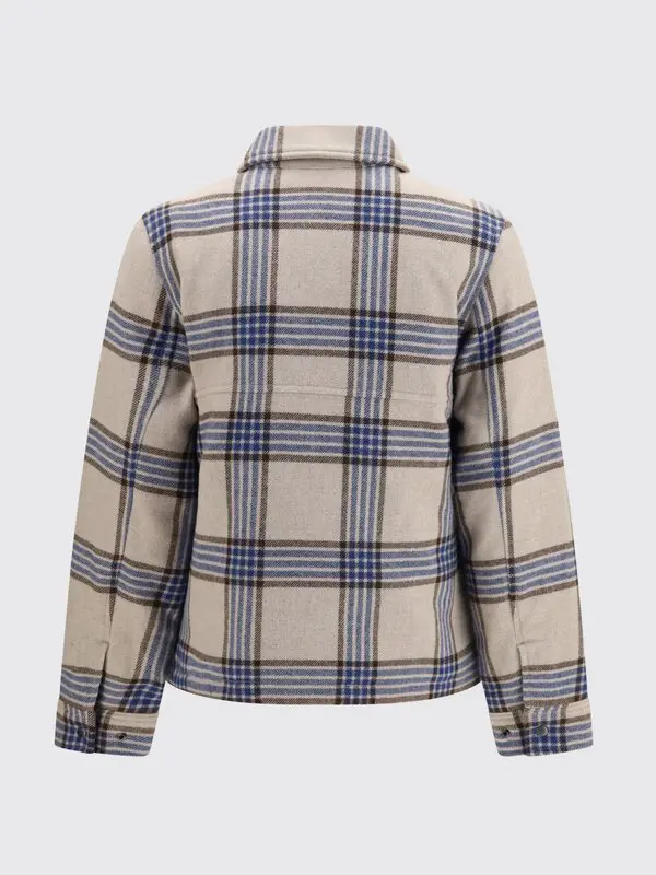 Woolrich Alaska Tartan Wool Blend Overshirt With Flap Pockets