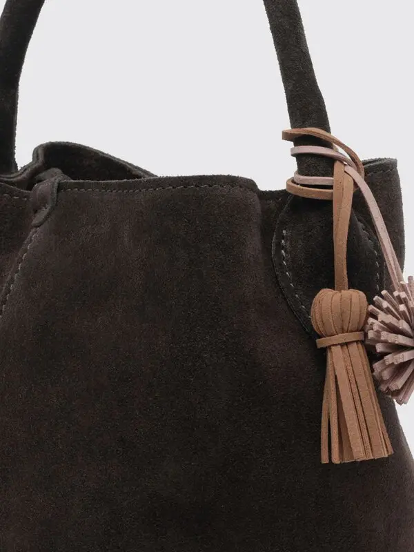 D.a.t.e. Suede Mini Handbag With Removable Shoulder Strap