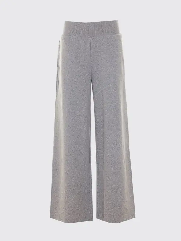 Repetto Wide-leg Cotton Blend Jogging Trousers With A High Elasticated Waist - Grey