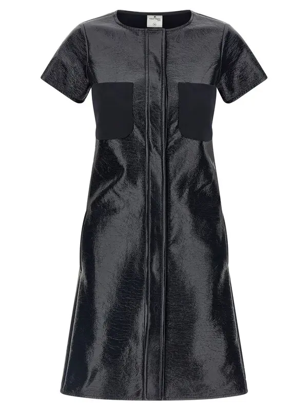 COURREGES 2-pocket Vinyl' Dress