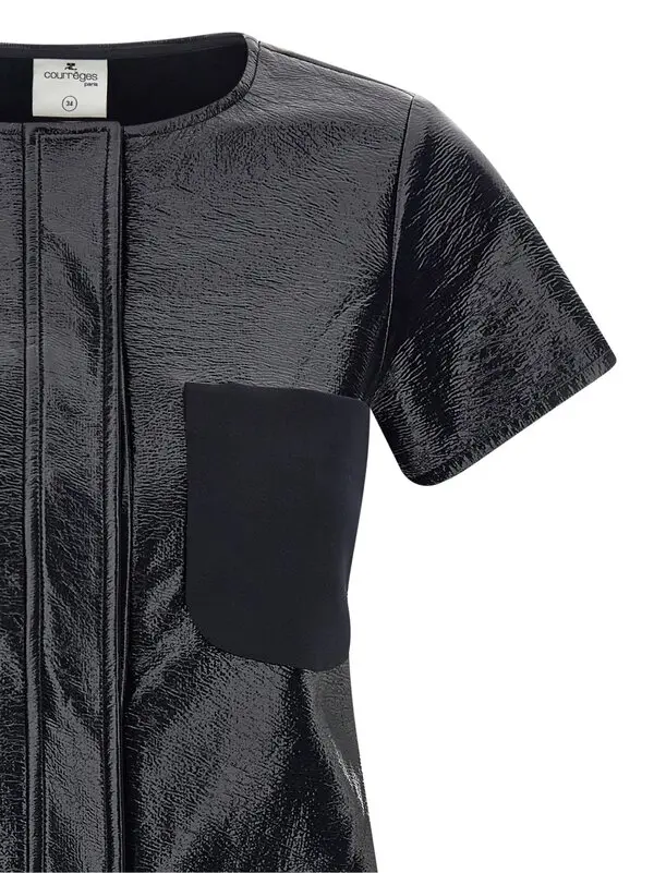 COURREGES 2-pocket Vinyl' Dress