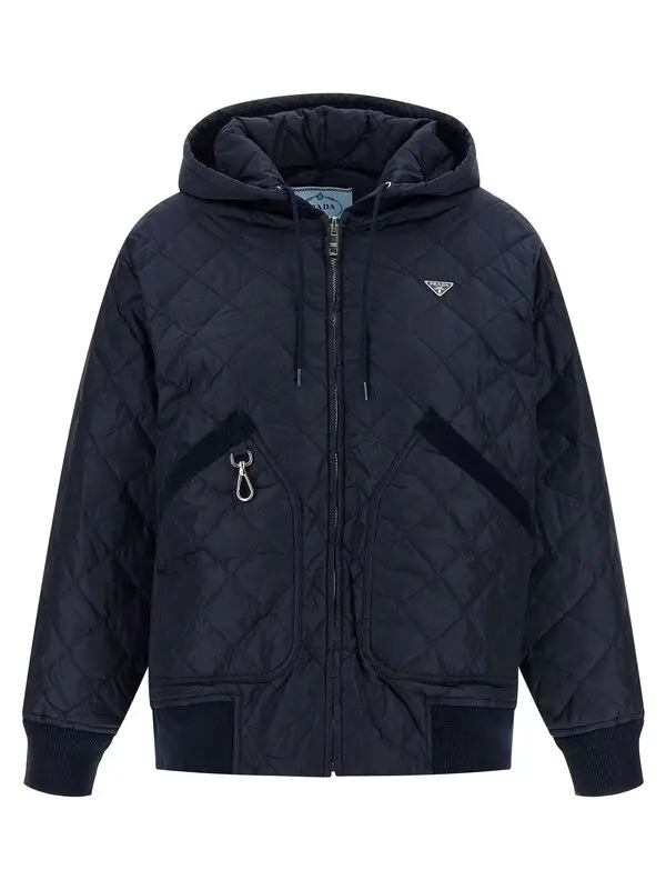 Prada Quilted Hooded Jacket