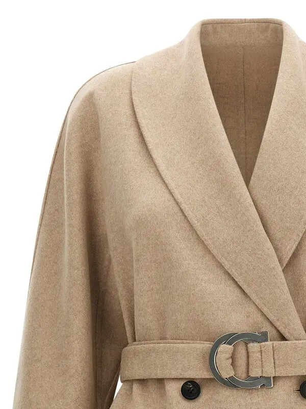 FERRAGAMO Chateau' Coat - Cream
