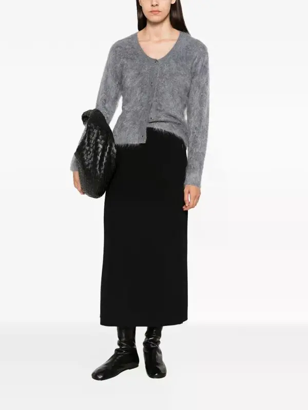 Seventy Brushed-knit V-neck Cardigan