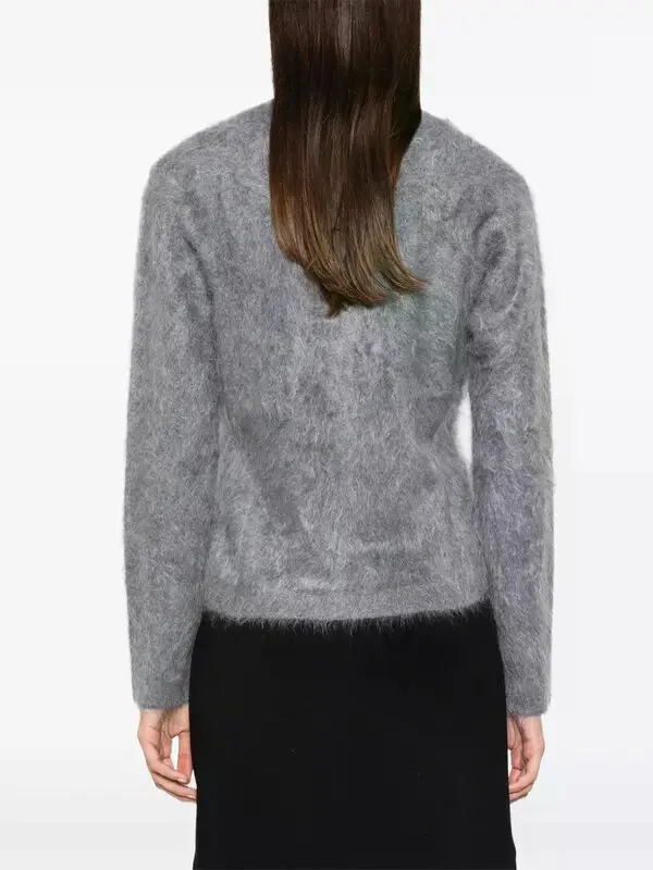 Seventy Brushed-knit V-neck Cardigan
