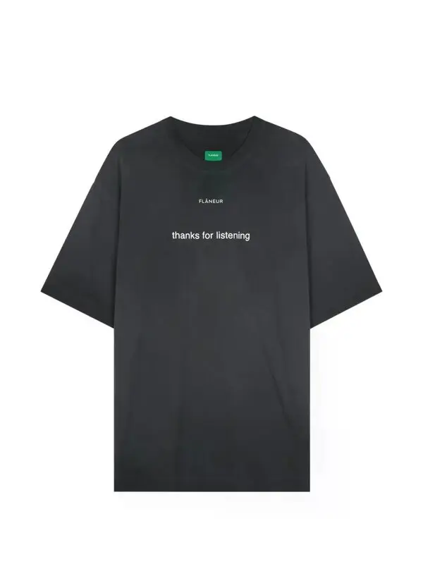 FLANEUR Slogan-print T-shirt